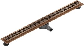 Mexen Flat 360°, lineární podlahový žlab 90 cm, měděná matná, 1C33090-40
