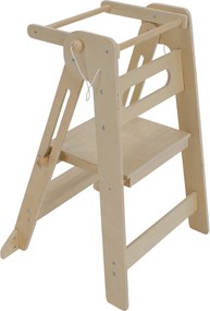 Montessori skládací učící věž LIVI - přírodní