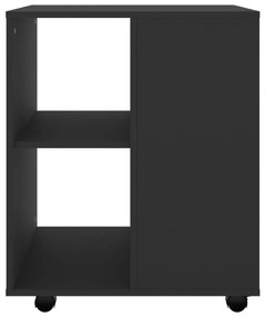 Skříňka na kolečkách černá 60 x 53 x 72 cm dřevotříska - Default Title