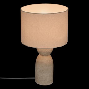 Stolní lampa s travertinovým podstavcem ERIN, Ø 28 x 47,5 cm