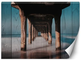 Gario Fototapeta Dřevěný tunel pod molem Materiál: Vliesová, Rozměry: 200 x 140 cm
