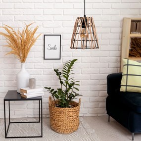 Toolight Toolight, stropní svítidlo 1xE27 APP1318-1CP, černá-hnědá, OSW-02408