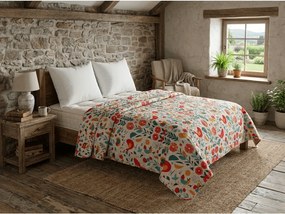 Přehoz na postel RETRO PTÁČEK barevný Rozměr: 170 x 210 cm