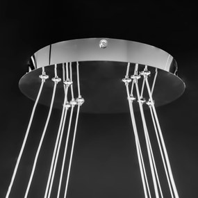 Toolight Toolight, LED křišťálové závěsné svítidlo APP772-3CP, chromová, OSW-05023