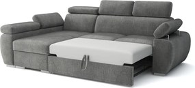 Sedací souprava BASTON | 170x255 cm | rozkládací + úložný prostor | aragon 90 šedá