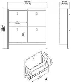 Tvilum Botník Real 665 jackson hickory