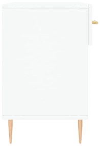Botník bílý 102 x 35 x 55 cm kompozitní dřevo - Default Title