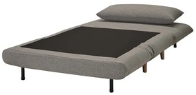 Polohovací křeslo Spike, šedá / přírodní dřevo