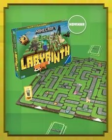 Ravensburger Minecraft Labyrinth / Délka hry: 20 minut / Počet hráčů: