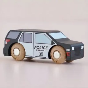 LE TOY VAN Dřevěné policejní autíčko Liberty / od 2 let / bílo-černá /