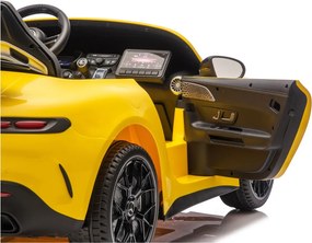 LEAN CARS Elektrické autíčko Mercedes GT63 AMG DK-GT63 24V LCD žluté