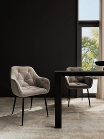 ACTONA GROUP Jídelní židle BROOKE béžová z látky Monza 2 kusy 0000098182