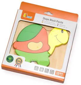 Dřevěné puzzle pro nejmenší Viga Želva
