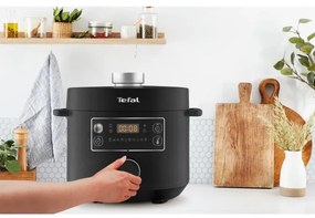 Tefal - Multifunkční elektrický hrnec TURBO CUISINE 4,8 l 1090W/230V černá