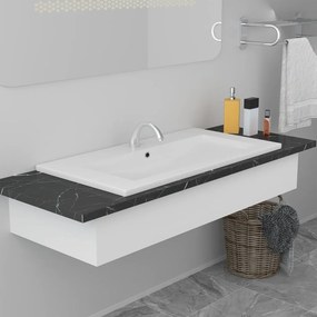 Zabudované umyvadlo 81 x 39,5 x 18,5 cm keramika bílé 145062