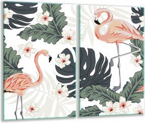 Skleněná Krájecí Deska 2x 30x52 Květiny Tvrzené Sklo Kuchyně 7v1