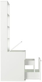 Casarredo Koupelnová skříňka s regálem LINDEN bílá