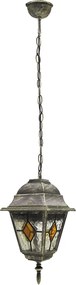 Rabalux Venkovní závěsná lampa Monaco max. 60W | E27 |  IP43 - antická zlatá