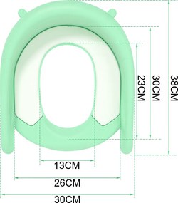 Dětské schůdky 02 s nástavcem na WC zelené