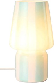Bílá/modrá skleněná stolní lampa (výška 21,5 cm) Carlo – Ellos Home