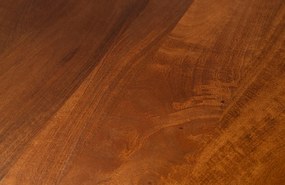 Hnědý dřevěný odkládací stolek DUTCHBONE HAZEL 45 cm