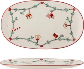 Kameninový tác s vánočním motivem 23x38,5 cm Yule – Bloomingville