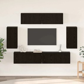 Sestava TV skříněk 6 ks Černý dub Kompozitní dřevo 3393433