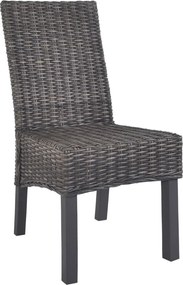 vidaXL Jídelní židle 6 ks ratan kubu a mangovníkové dřevo [275468] Barva: Hnědá