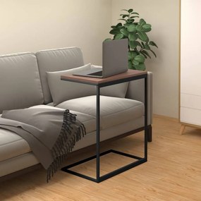 Odkládací stolek černý 55 x 35 x 66 cm kompozitní dřevo 336132