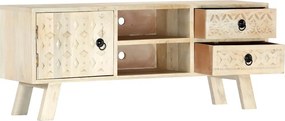 TV stolek 110 x 30 x 44 cm masivní mangovníkové dřevo 282869
