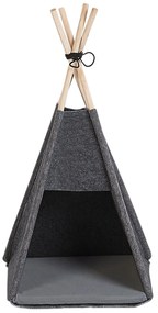 Stan teepee pro zvířata 35 x 40 cm tmavě šedý ULUBEY Beliani