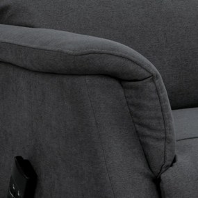 Polohovací křeslo šedé, elektrické TV-1171 GREY2