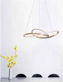 Závěsné LED svítidlo NOVA LUCE FUSION 53W 3000K zlatá barva 1701101002
