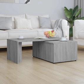 Konferenční stolek šedý sonoma 150x50x35 cm kompozitní dřevo - Default Title