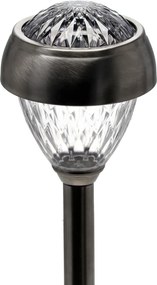 Solární LED lampa Leya teplá bílá/stříbrná