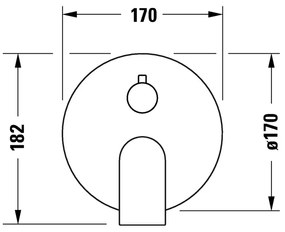 Duravit Tulum - Sprchová baterie pod omítku, černá matná TU4210012046