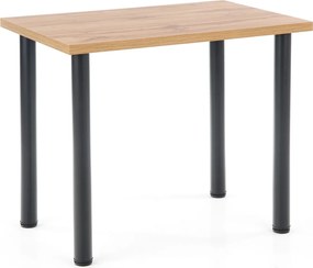 Jídelní stůl DOME 90x60x75 cm - dub wotan/černý