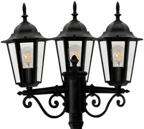 Venkovní lampa 3xE27/20W/230V IP43 2,58 m černá