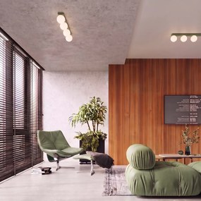 Sollux Lighting Nástěnné svítidlo YOLI 1 olivově zelené s vypínačem