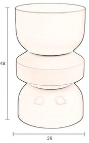 Kulatý odkládací stolek ø 29 cm Apollo – Dutchbone
