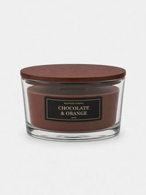 Sinsay - Vonná svíčka s dřevěným knotem Chocolate & Orange - hnědá