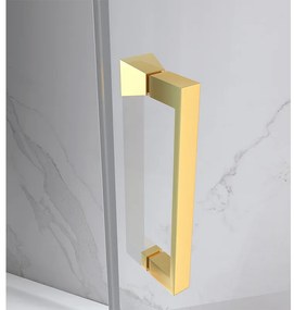 BPS-koupelny Čtvercový sprchový kout HYD-SK08B 80x80 zlatá/transparent
