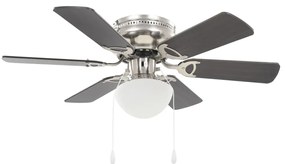 vidaXL Marketos Ozdobný stropní ventilátor se světlem 82 cm tmavě hnědý