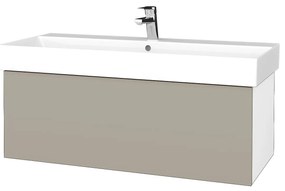 Dřevojas Koupelnová skříň VARIANTE SZZ 100 Varianta: N01 Bílá lesk / M05 Béžová mat