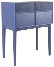 Modrá dubová komoda ZUIVER JUNE 80 x 45 cm