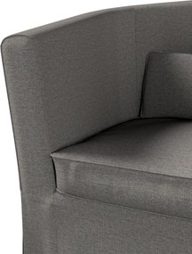 Potah na křeslo IKEA Ektorp Tullsta barva šedá látka pletený vzor