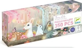DJECO Panoramatické puzzle Svět víl / 350 dílků / 97 x 33 cm