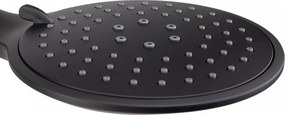 Erga Wemi, 3-funkční ruční sprcha s hadicí 150 cm, 12,5 × 14 cm, černá matná, ERG-YKA-BP.WEMI-BLK