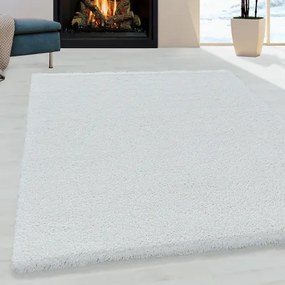 Koberce Breno Kusový koberec FLUFFY 3500 White, Bílá, 80 x 150 cm