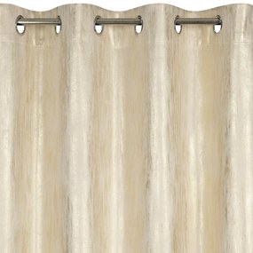 ZATEMŇOVACÍ ZÁVĚS NA KROUŽCÍCH EMILA 140X250 CM VZOROVANÁ